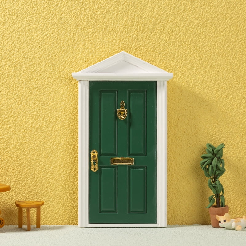 Miniature Wood Elf Door Tooth Fairy Door Mini House Accessories Pretend ...