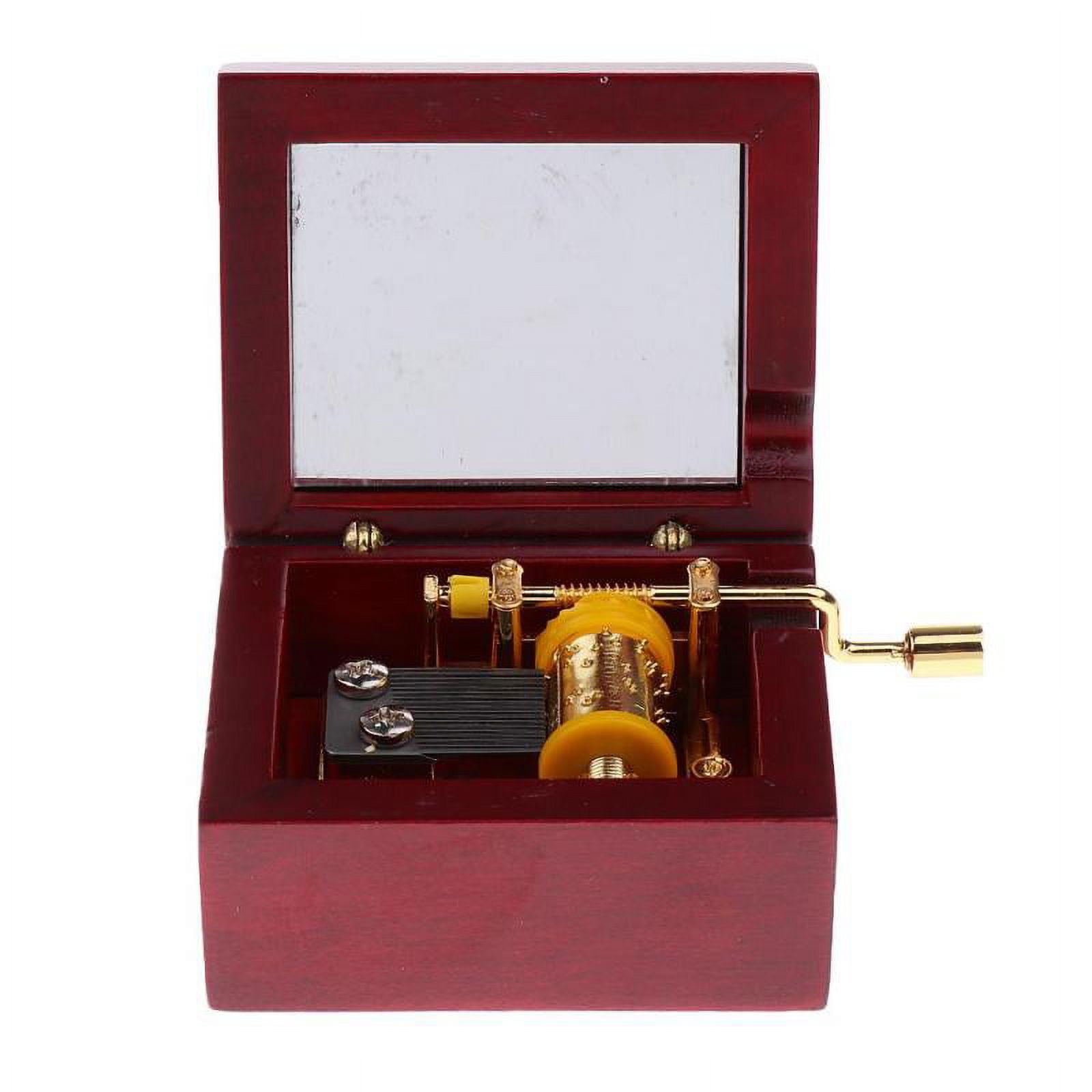 Miniature Wood Hand Cranked Music Box Plays Love Gift - Walmart.com