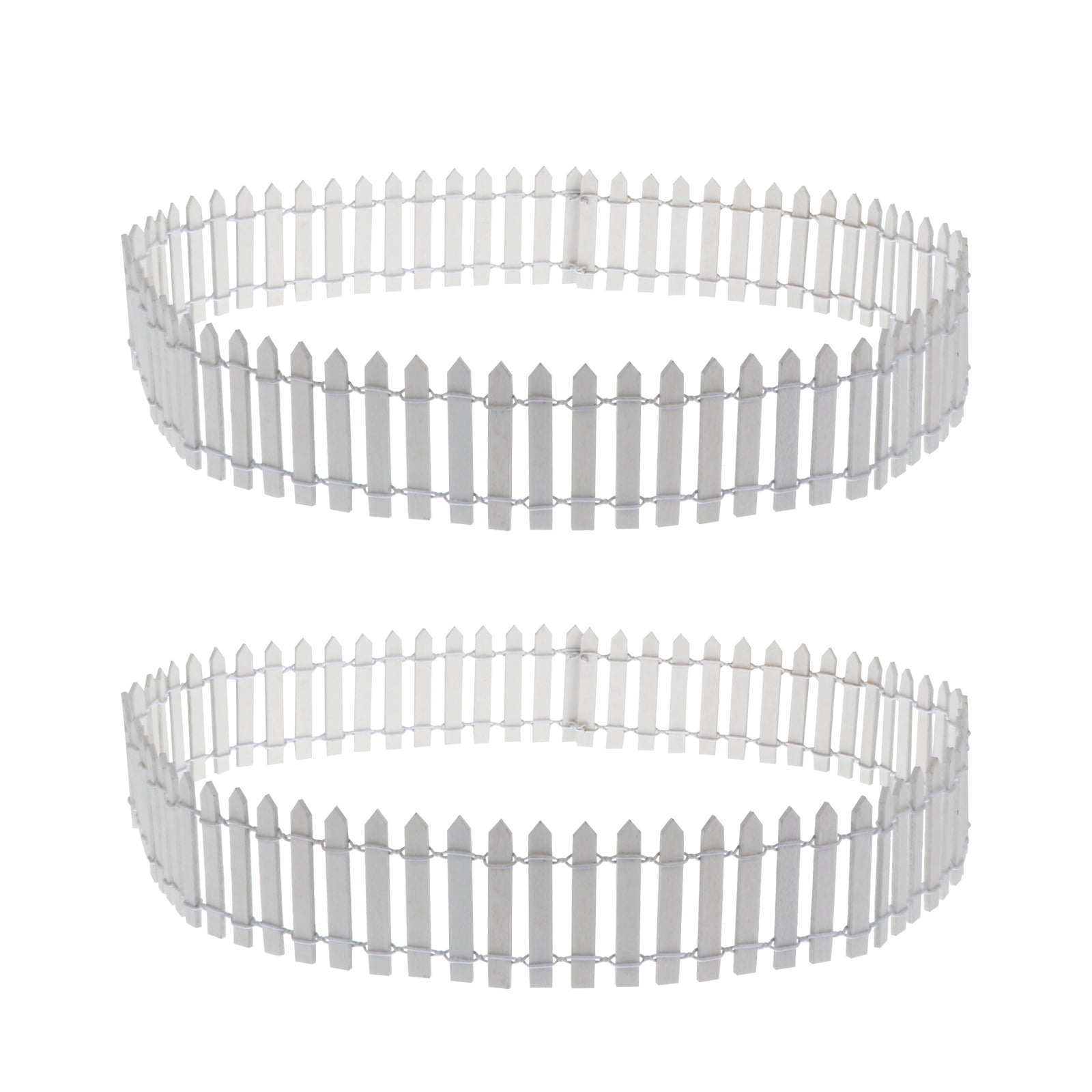 Miniature Wood Picket Fence for DIY Diorama - 90cmX 5cm White - Walmart.com