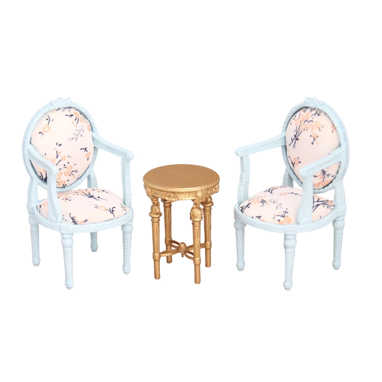 Miniature Wooden Doll Dining Set 1/12 Scale Wooden Table And Chairs ...