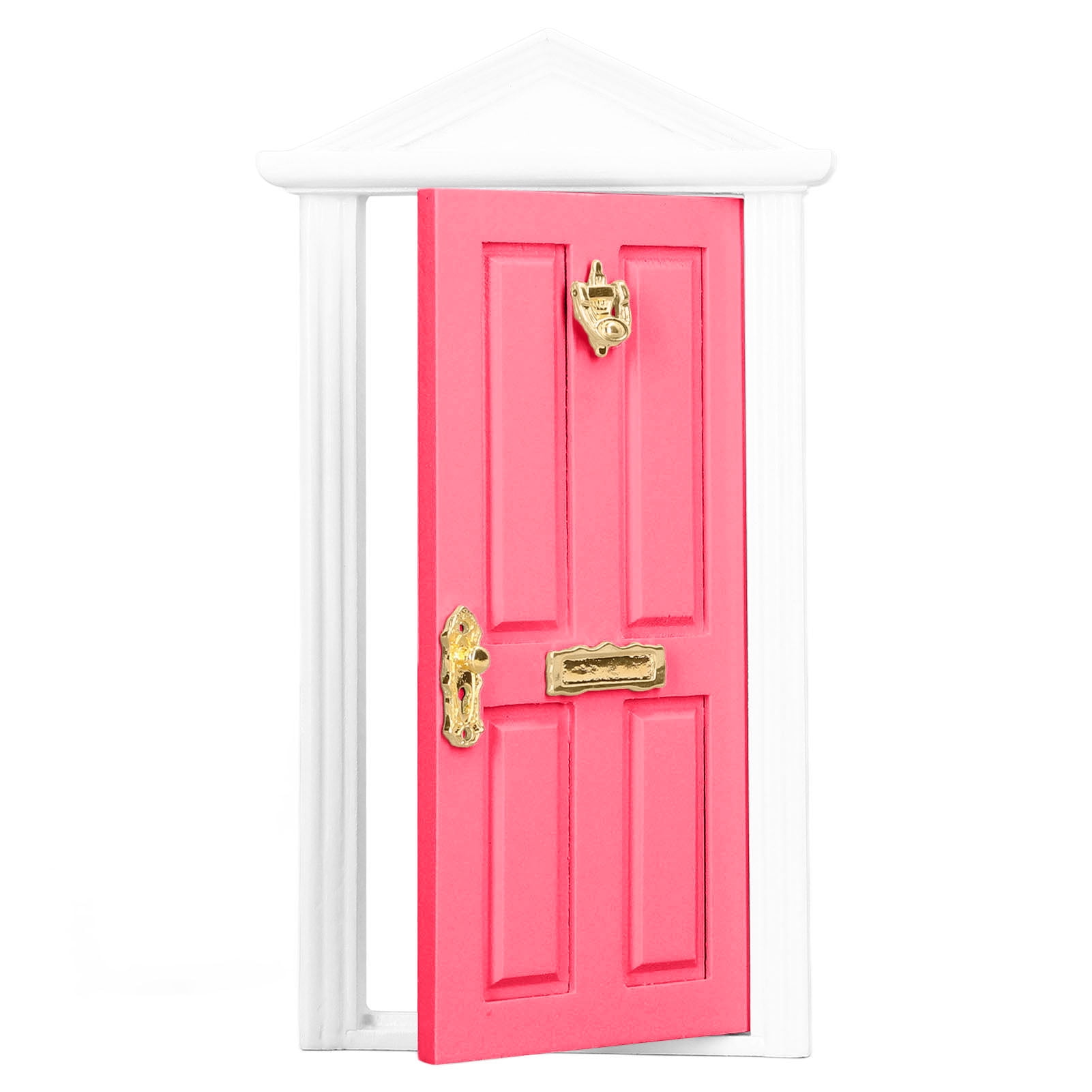 Miniature Wooden Door For Dollhouses, Brightly Colored, Durable Birch ...