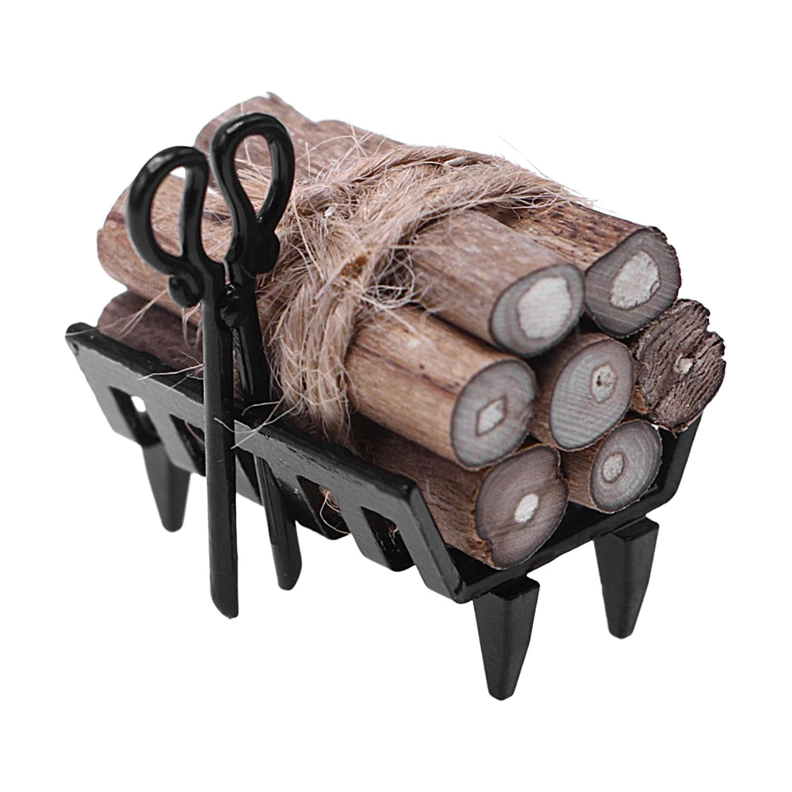 Miniature Wooden Shelf, Small Firewood Rack | Wood Storage Holder ...