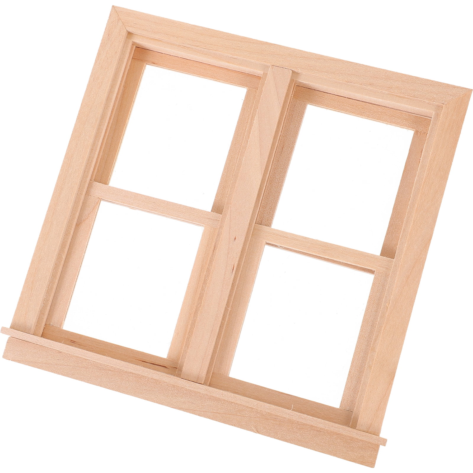 Miniature Wooden Window Dollhouse Mini Model Mini Furniture Window Doll ...