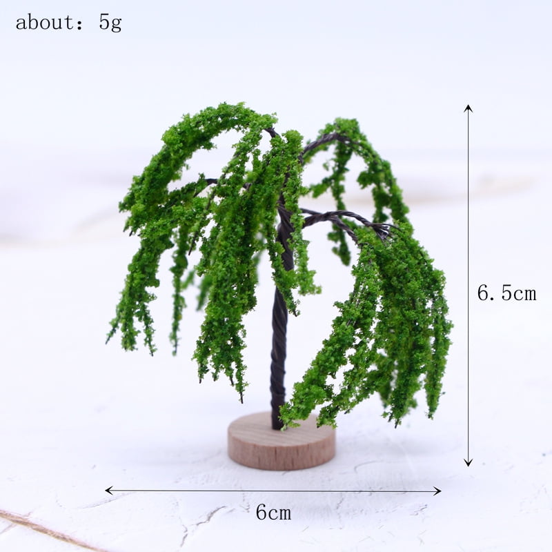 Miniature garden mini simulation landscape tree plastic building model ...