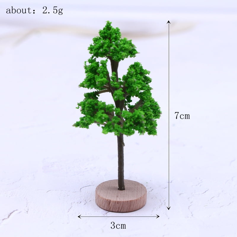 Miniature garden mini simulation landscape tree plastic building model ...