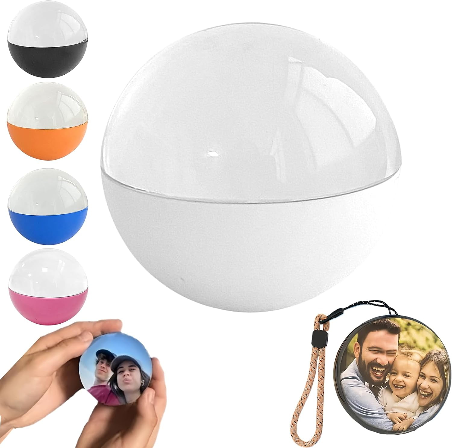 Minibee 2.7" Personalized Crystal Memory Sphere, Video Photo Playback ...