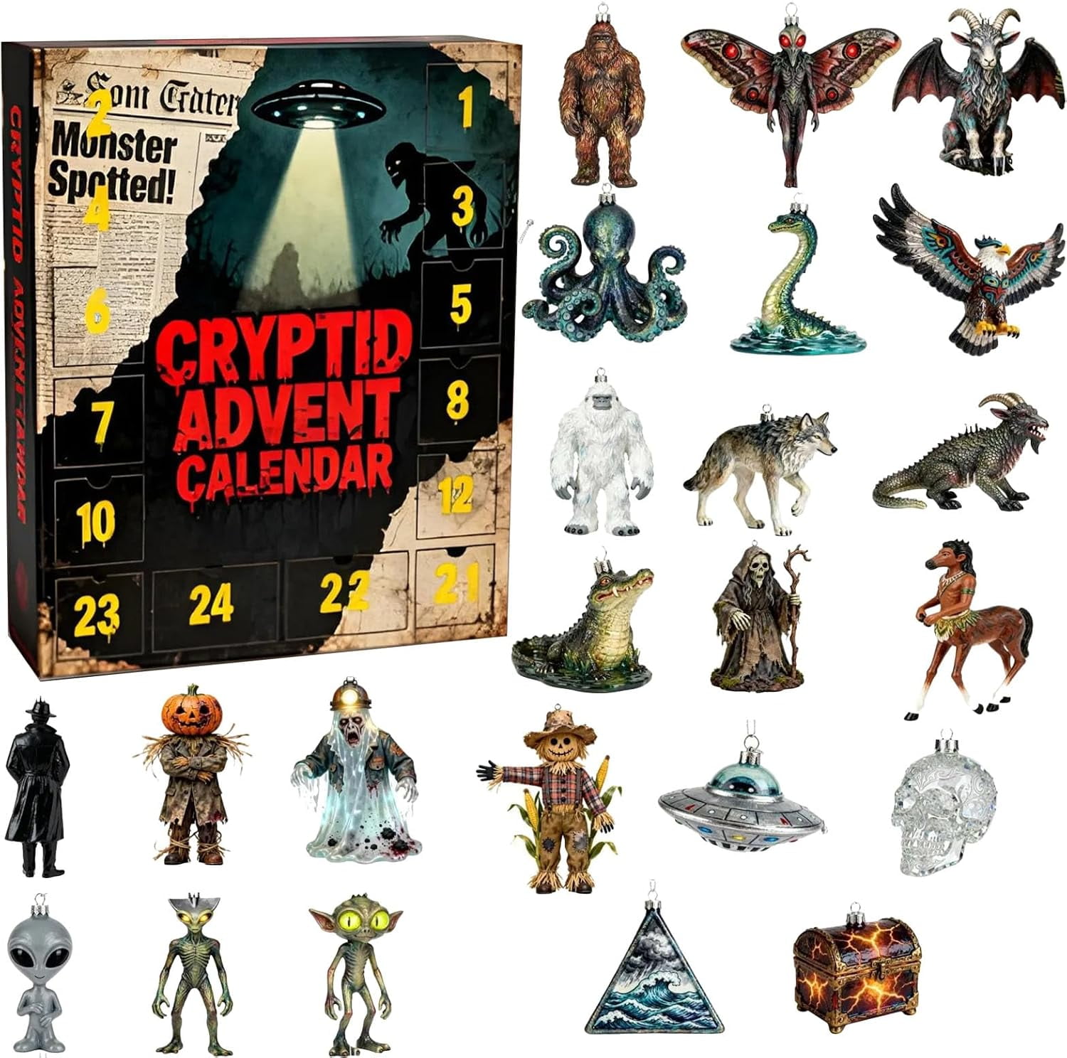Minibee Mysteries of the Unknown - Cryptid Advent Calendar 2025 24 Days ...