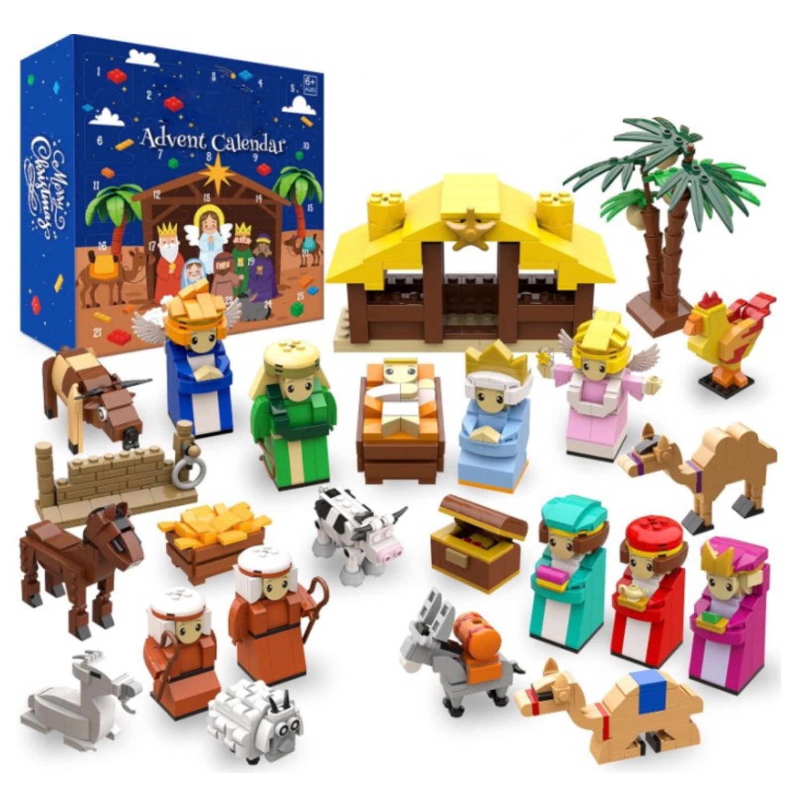 Minibee Nativity Advent Calendar 2025 Building Blocks Kit – 24-Days ...