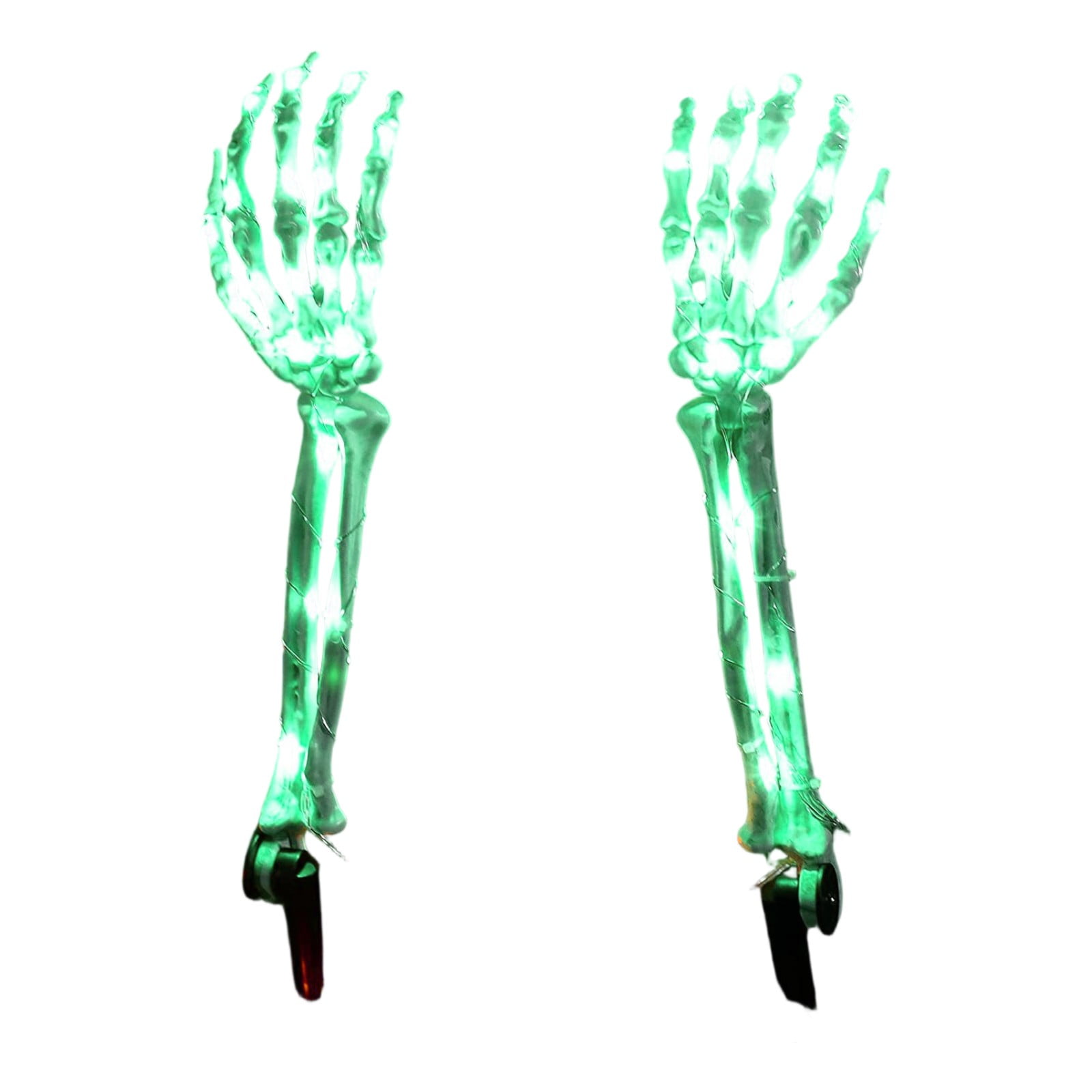 Minibee Outdoor Halloween Decorations - 2PC Light Up Skeleton Arm, 11.7 ...