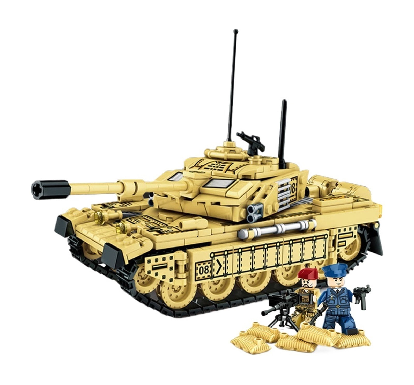 Minibuild Blocks Soldiers and Military Challenger Tanks - Walmart.com