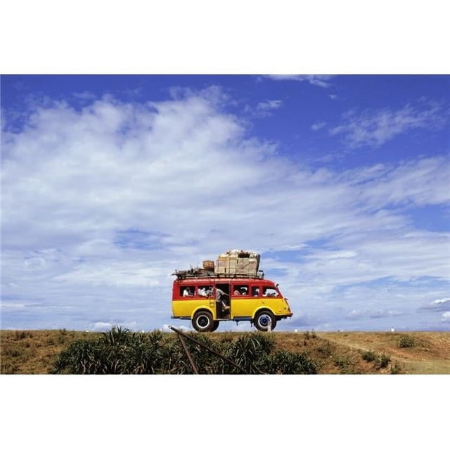 Minibus Driving Along Highway 1 Poster Print, 34 x 22 - Large - Walmart ...