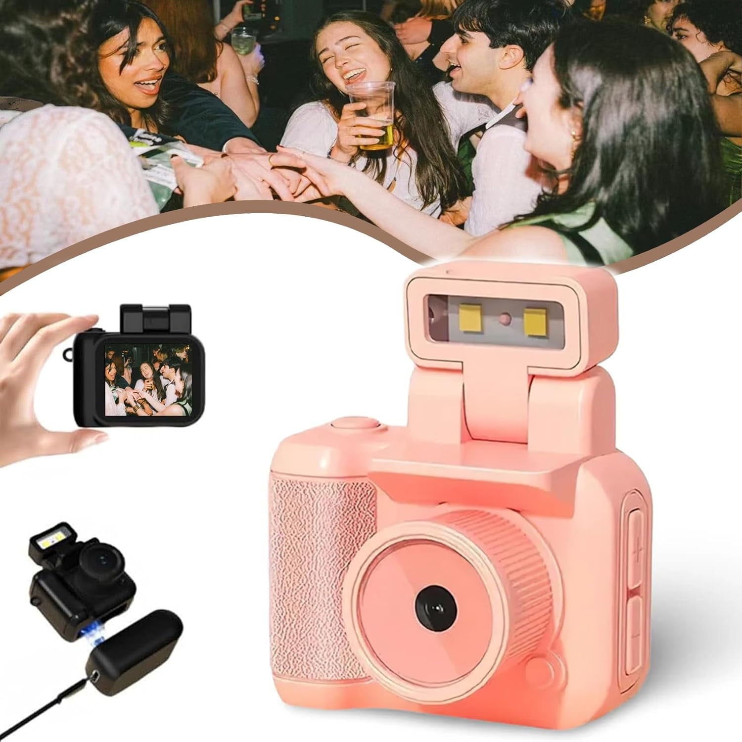 Minicams Vintage Camera - Tiny Nostalgic Camera Keychain, 1080p Vintage ...