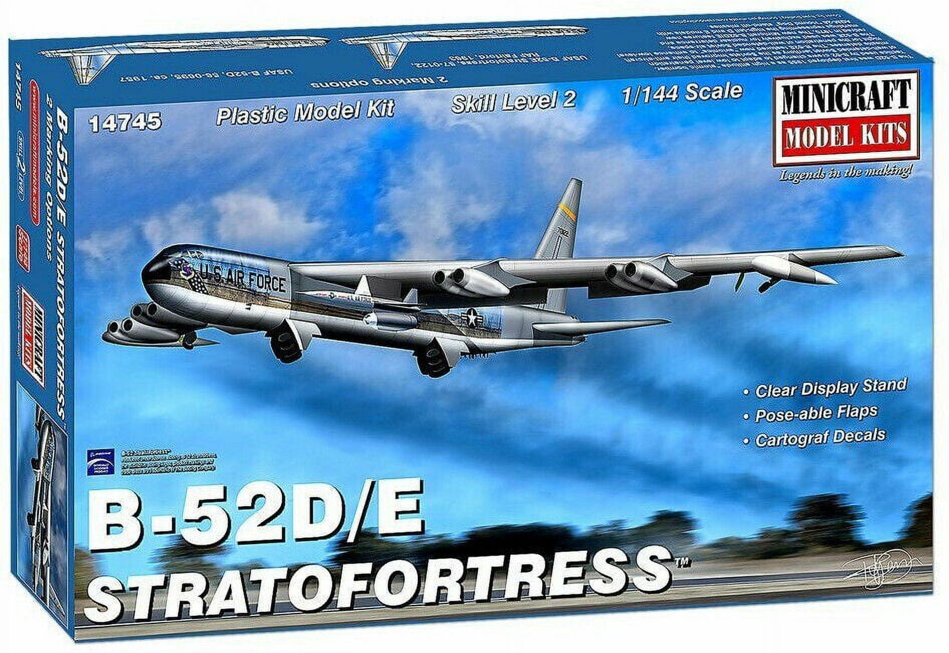 Minicraft 14745 Boeing B-52D/E Stratofortress SAC 1/144 Scale Plastic ...