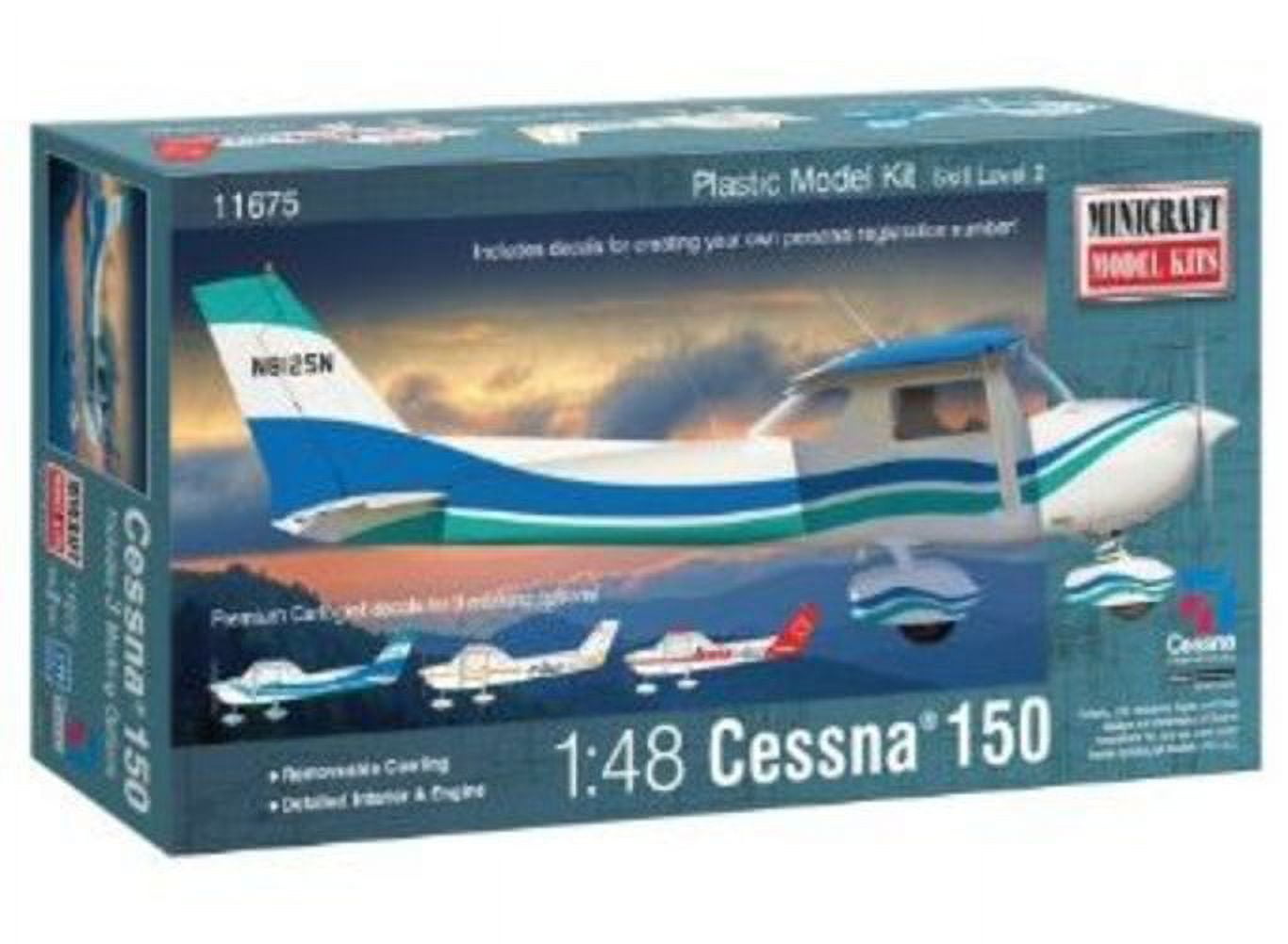 Minicraft Cessna 150 with Multiple Marking Options Model Kit, 1/48 ...