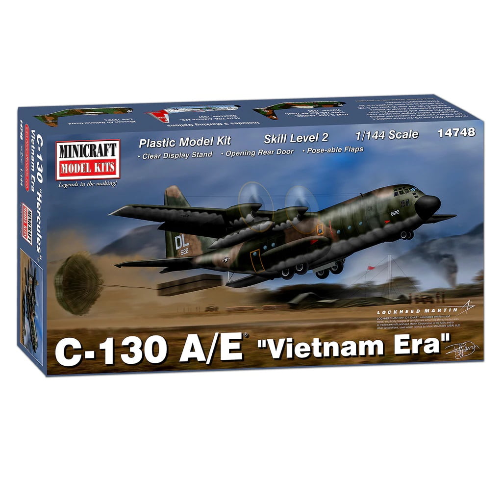 Minicraft Models 014748 1/144 C-130 A/E Vietnam Era Model Kit - Walmart.com