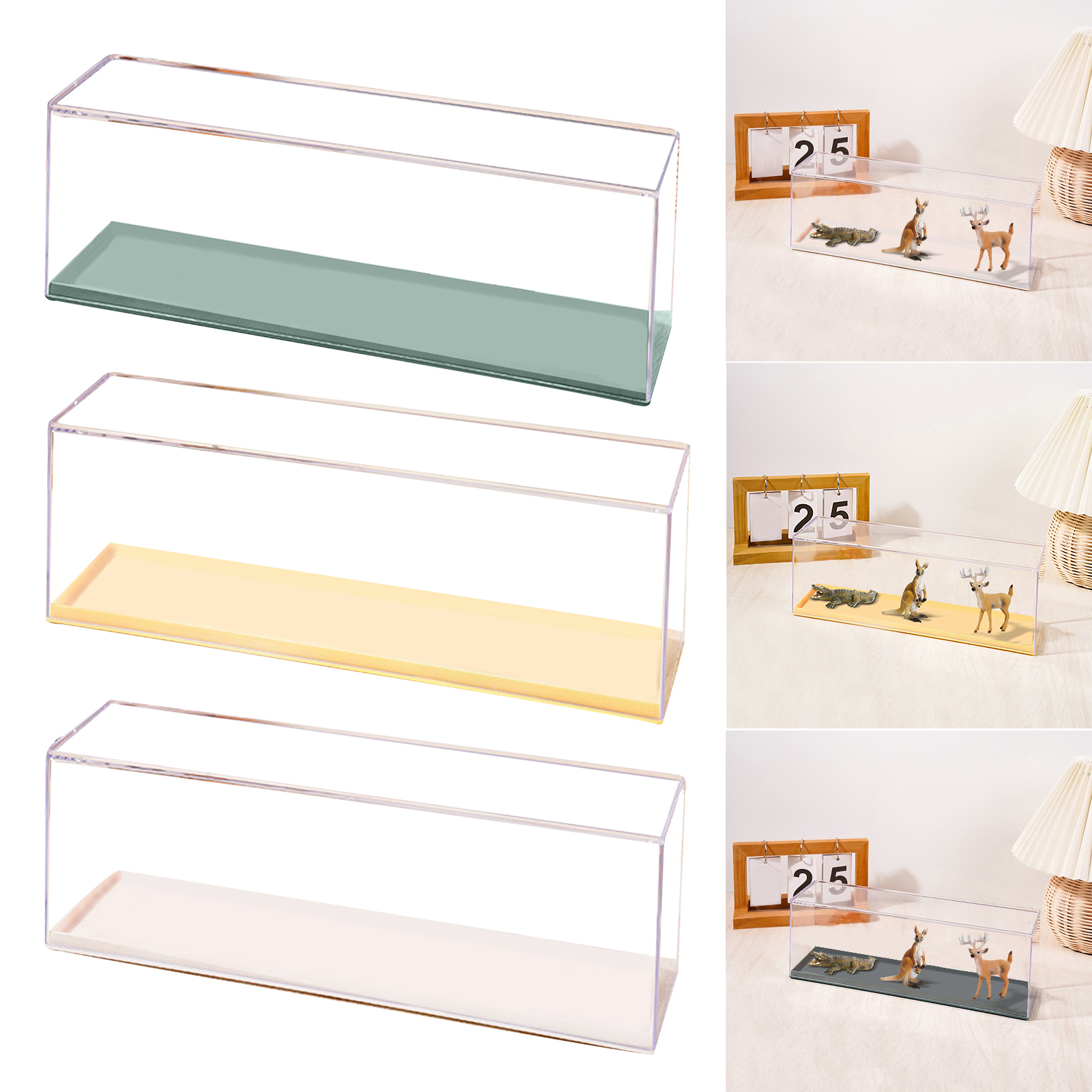 Minifigures Display Case Transparent PET Plastic Show Case for Building ...