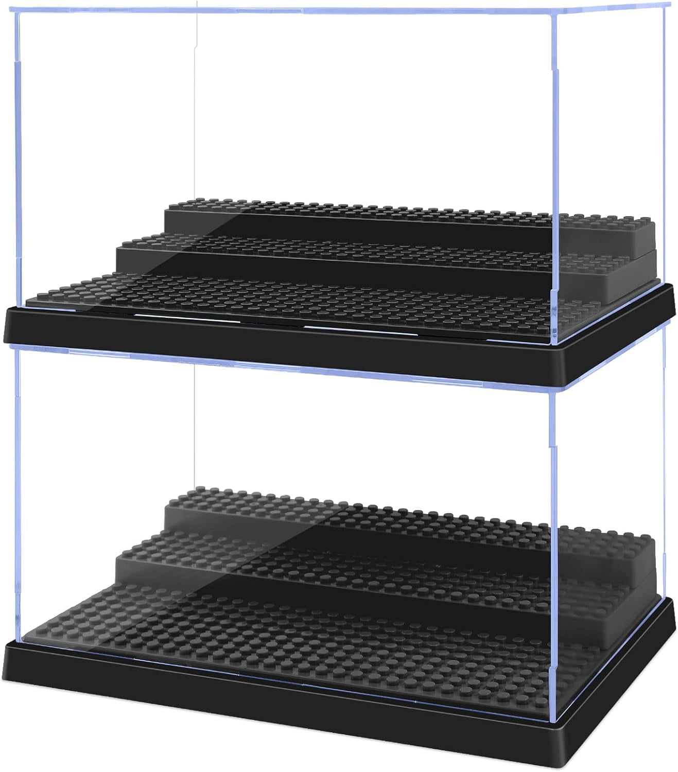 Minifigures Display Cases, 2 Pack Mini-Figure Display Box for Block ...