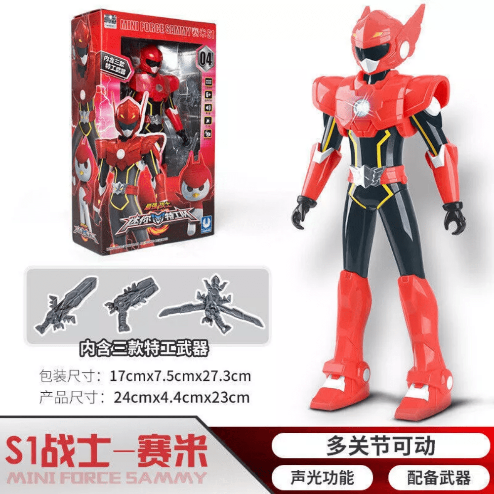 Miniforce Bolt, Voltage, Half Max Ranger | LED Lights Movable Figures ...