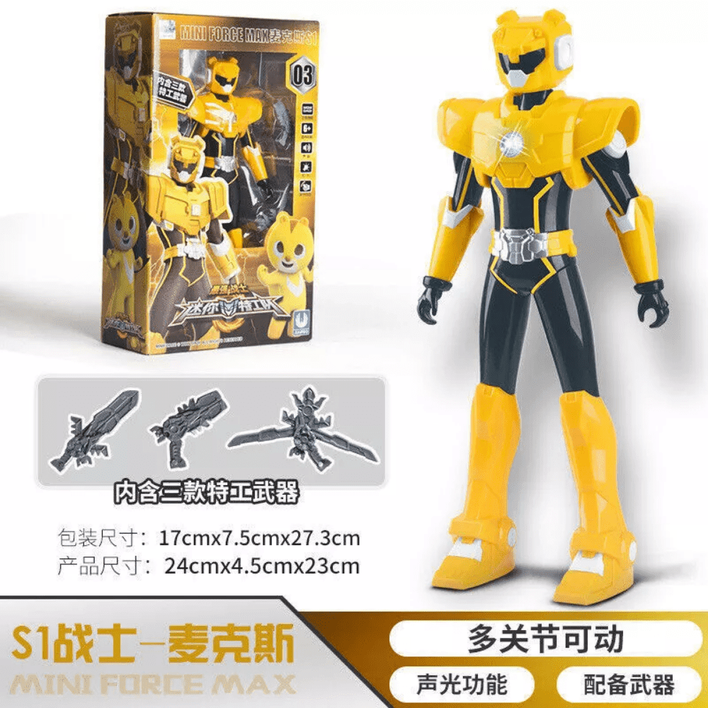 Miniforce Bolt, Voltage, Half Max Ranger | LED Lights Movable Figures ...