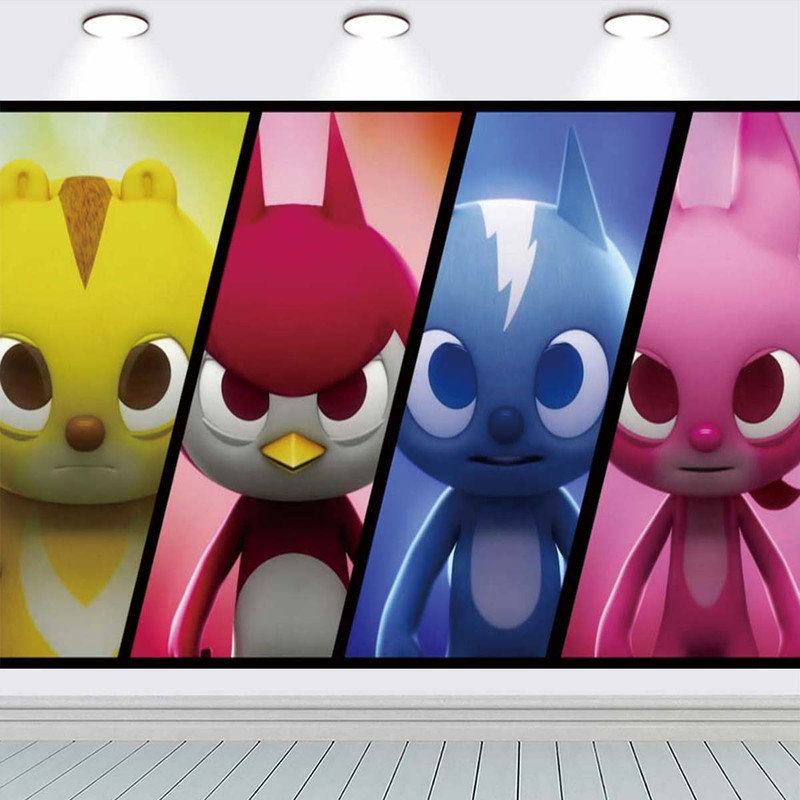 Miniforce Poster Backdrop Banner Party Supplies Birthday Decorations ...