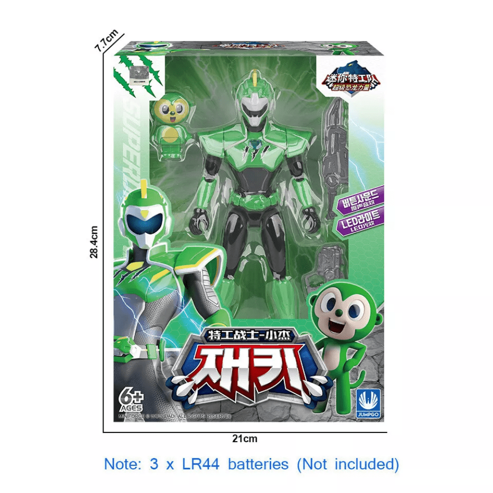 Miniforce Rangers Movable Figures Super Dinosaur Power LED Lights Sound ...