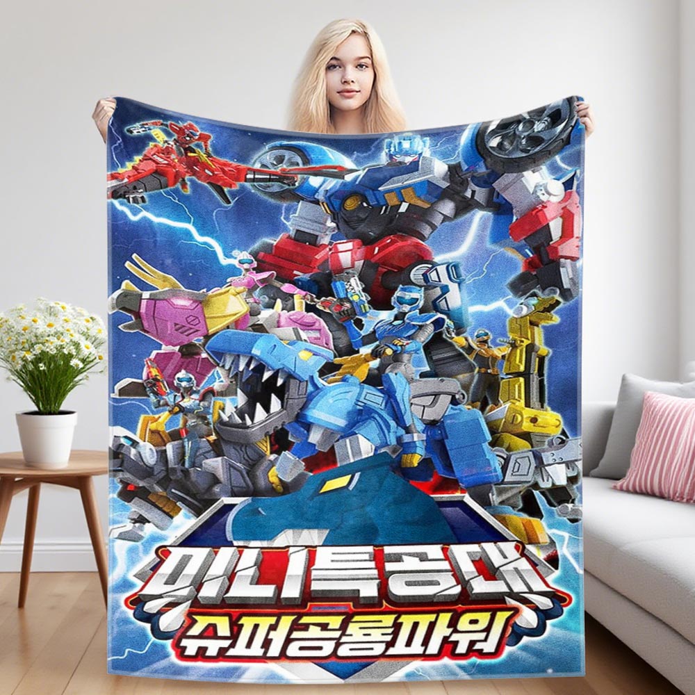 Miniforce Throw Blankets Girls Gift Birthday Christmas 50 X 60 in ...
