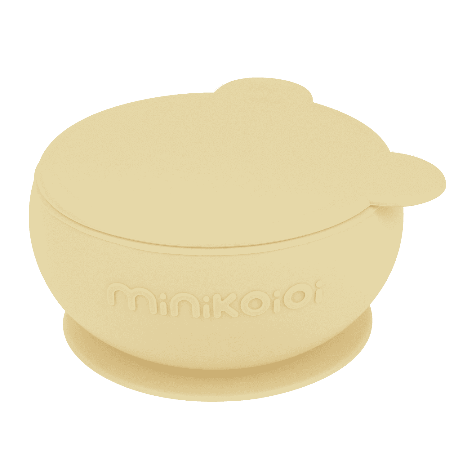 MinikOiOi Bowly - Mellow Yellow 100% Food Grade Silicone Bowls With Suction, Lid and High ...