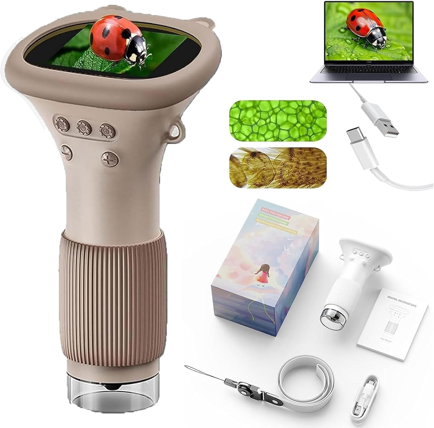 Minilabbies, Digiscope - Digital Microscope, 200x Digital Handheld ...