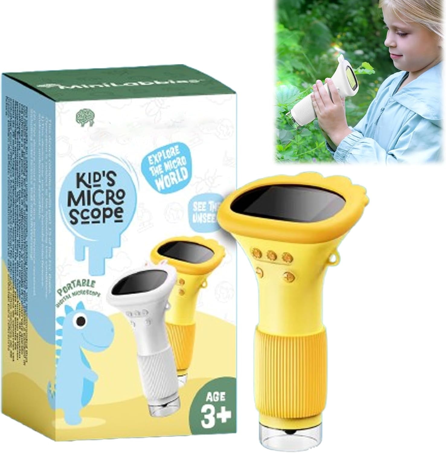 Minilabbies Microscope,Digiscope Pro - Advanced Digital Microscope,Mini ...