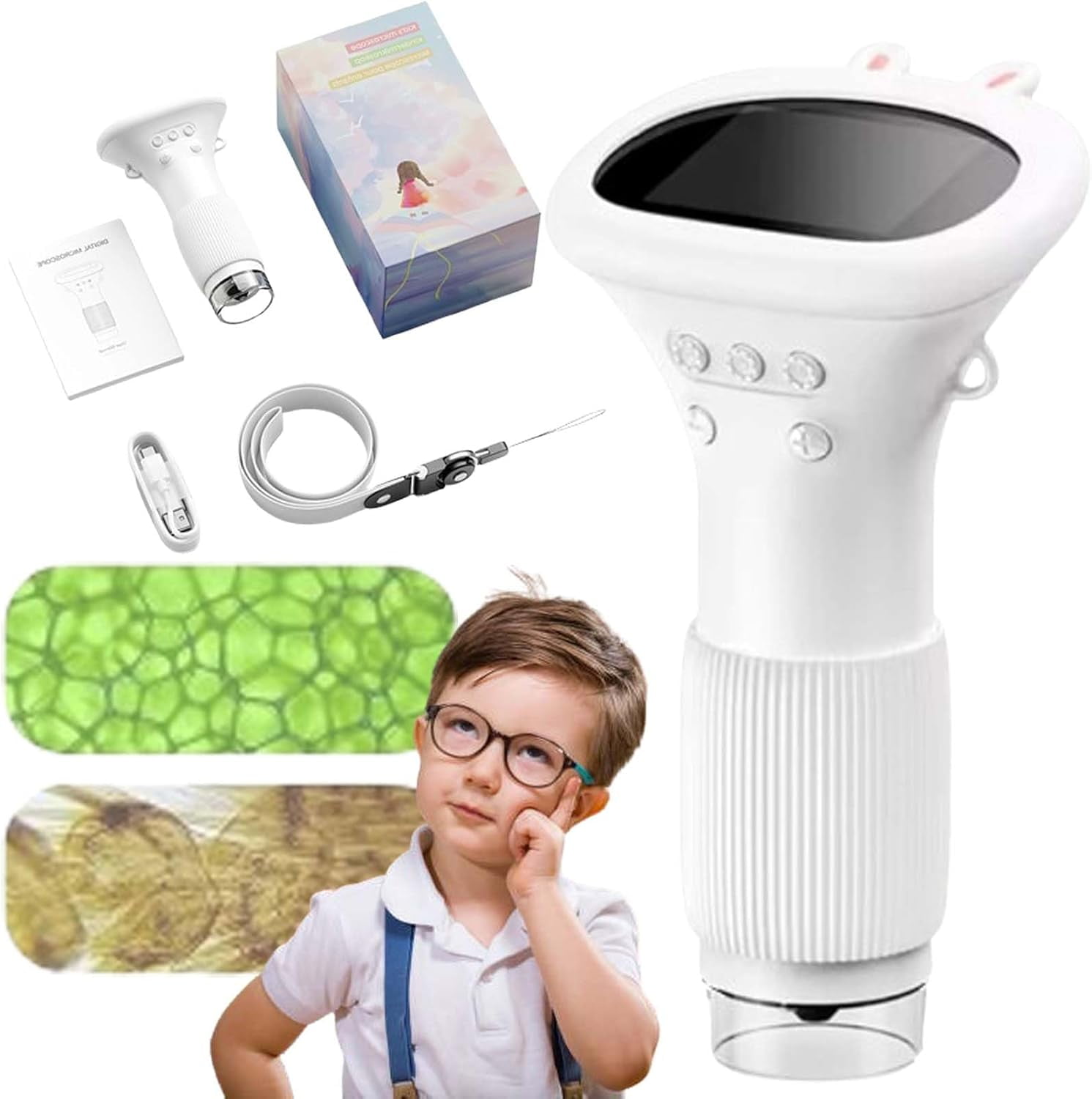 Minilabbies Microscope, Mini Labbies Microscope, 200x Zoom Handheld ...