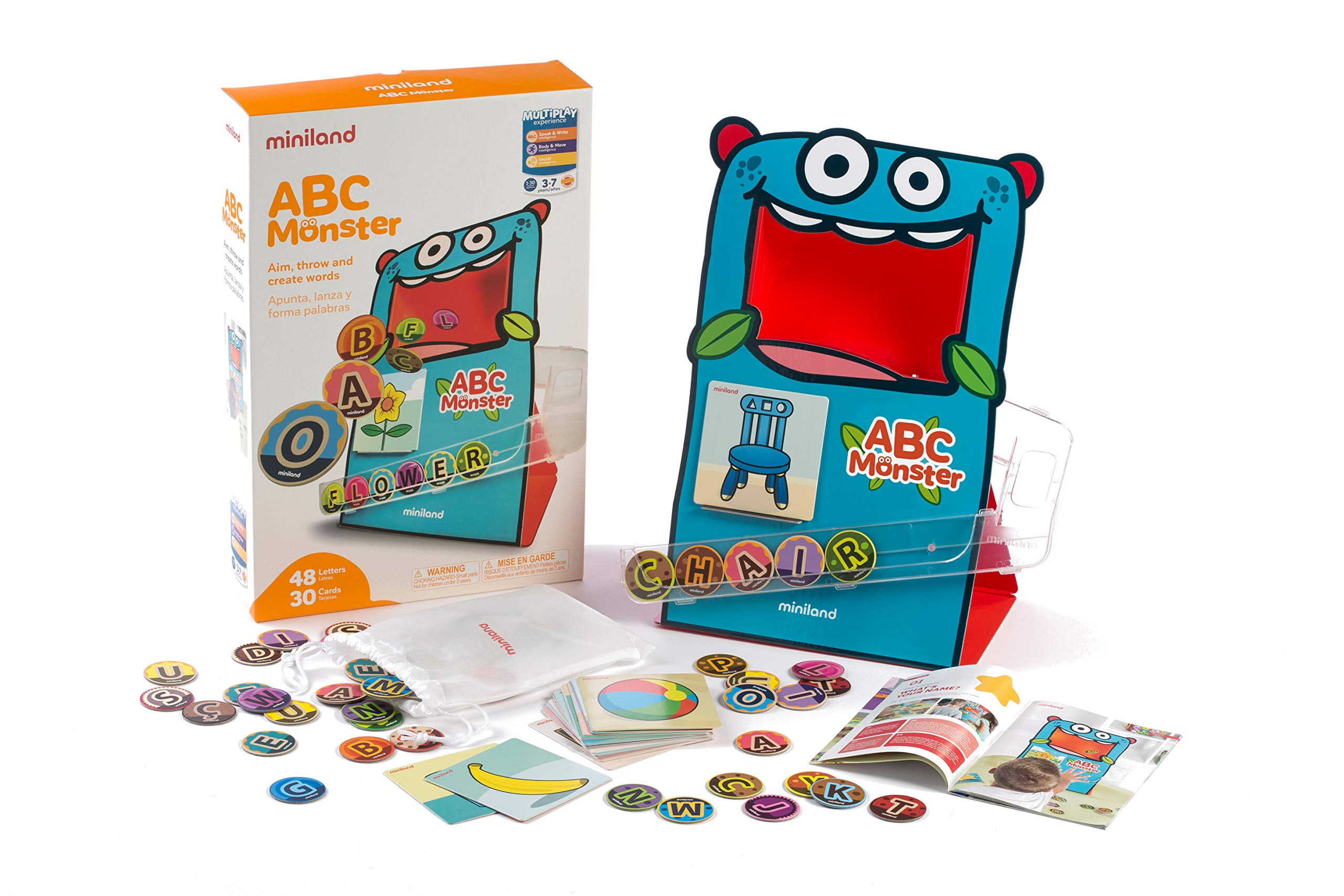Miniland Educational - ABC Monster Game - Interactive Alphabet Phonics ...