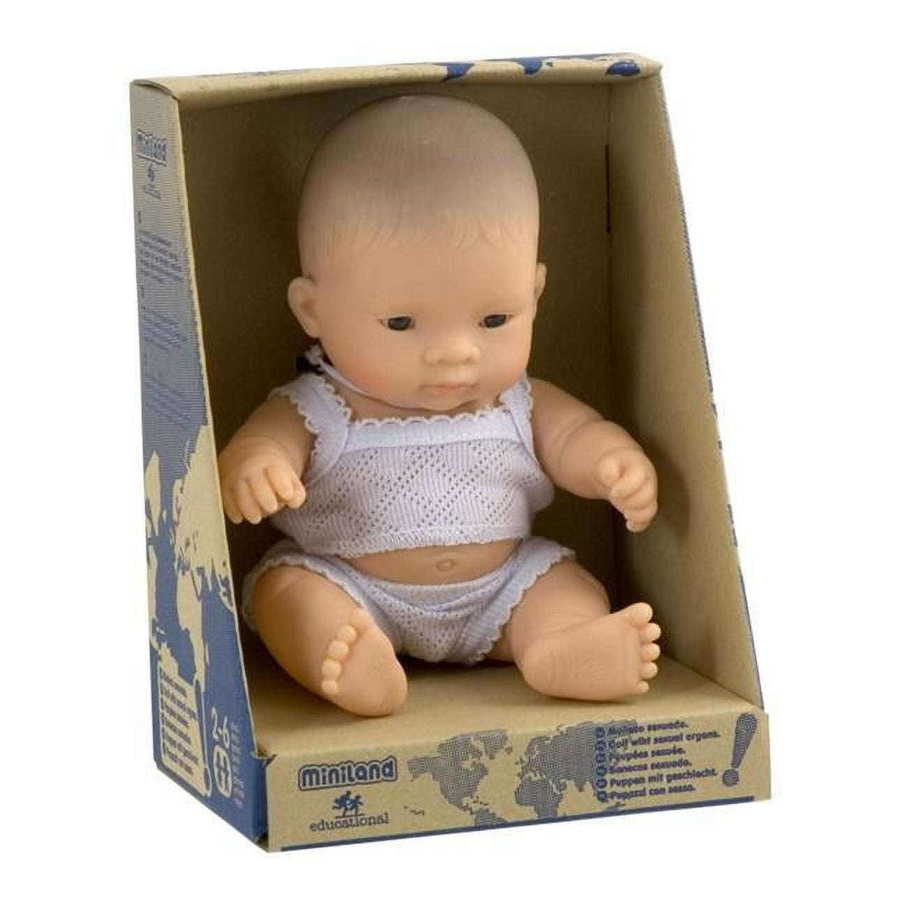 Miniland Newborn Baby Doll Asian Boy 8 1/4'' - Walmart.com
