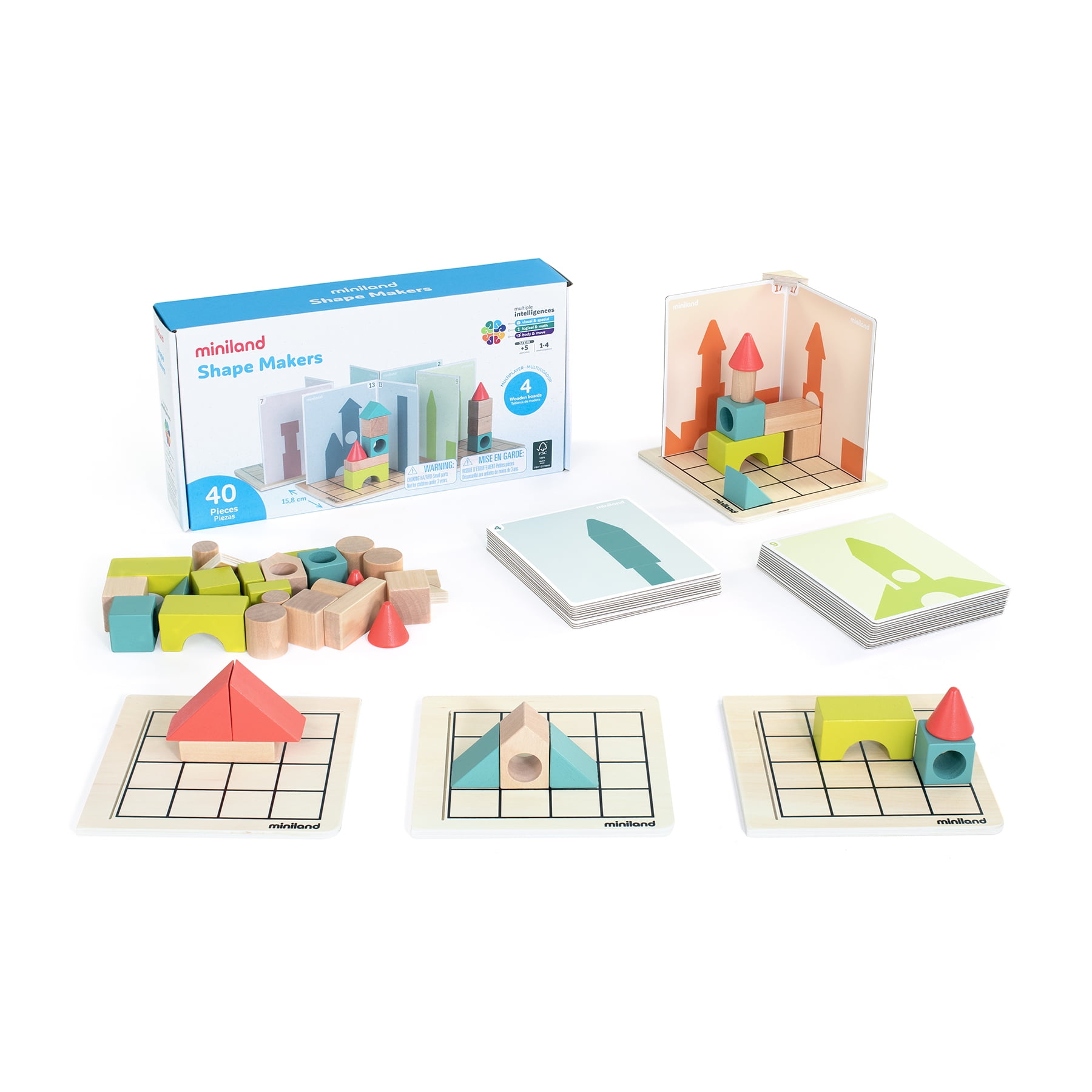 Miniland Shape Makers Building Game - Walmart.com