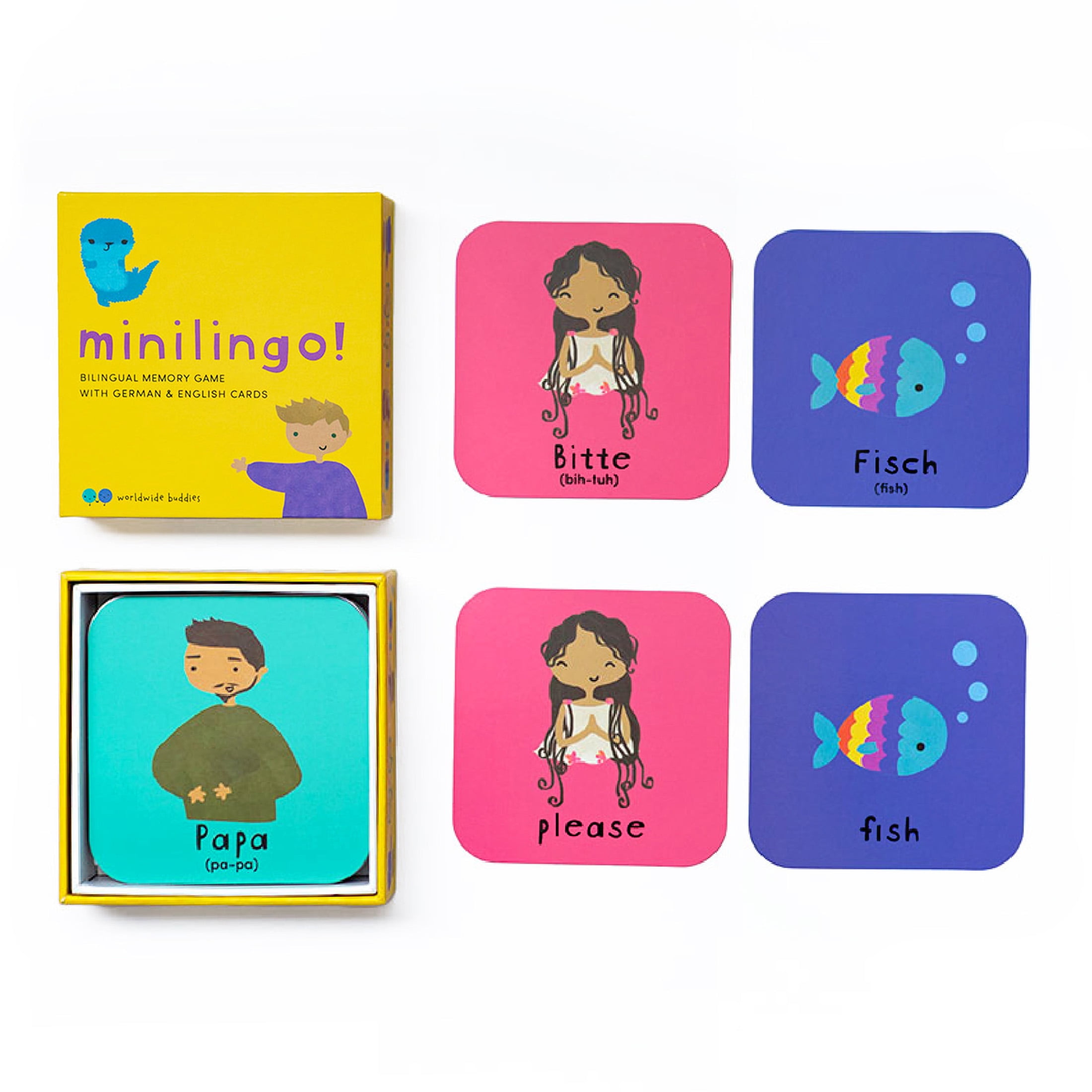 Minilingo, English/German Flashcards by Worldwide Buddies - Walmart.com