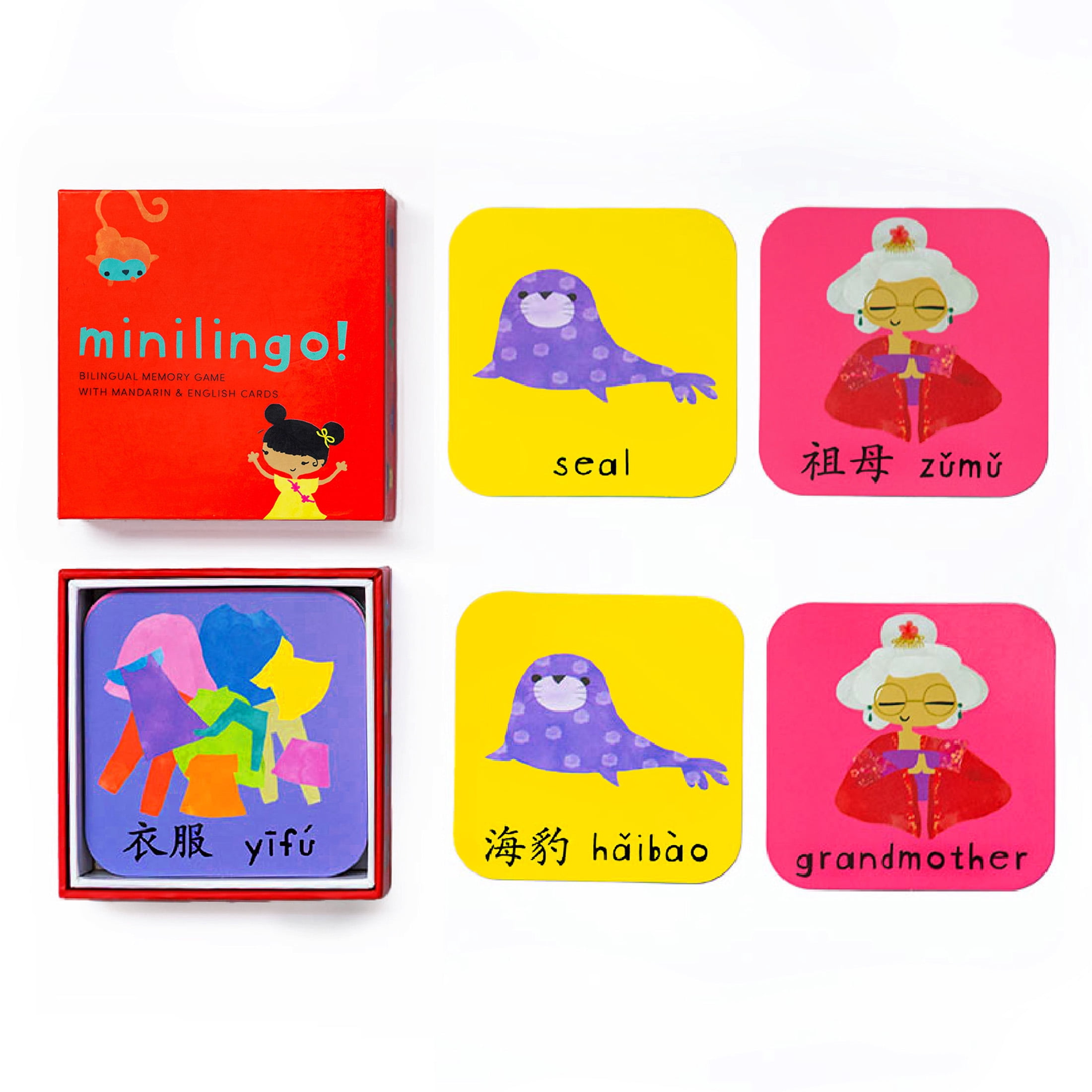 Minilingo, English/Mandarin Flashcards by Worldwide Buddies - Walmart.com