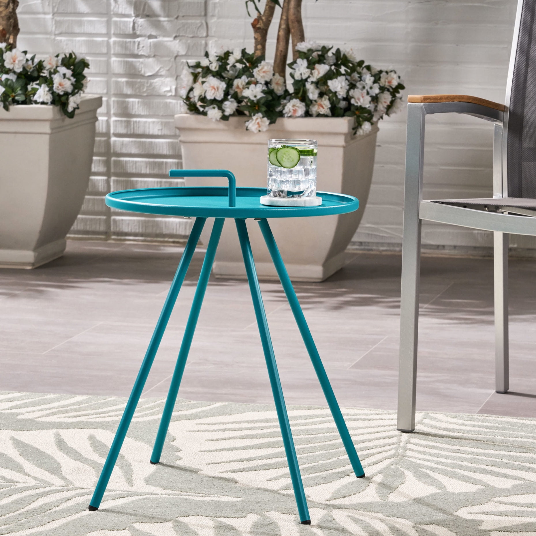 Minimal Design - Portable with Center Handle - Outdoor Lounge Side ...