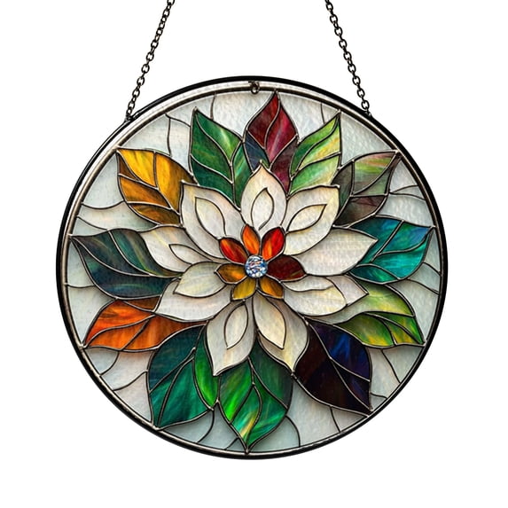 Minimal Floral Scene Suncatcher Window Decor - Walmart.com