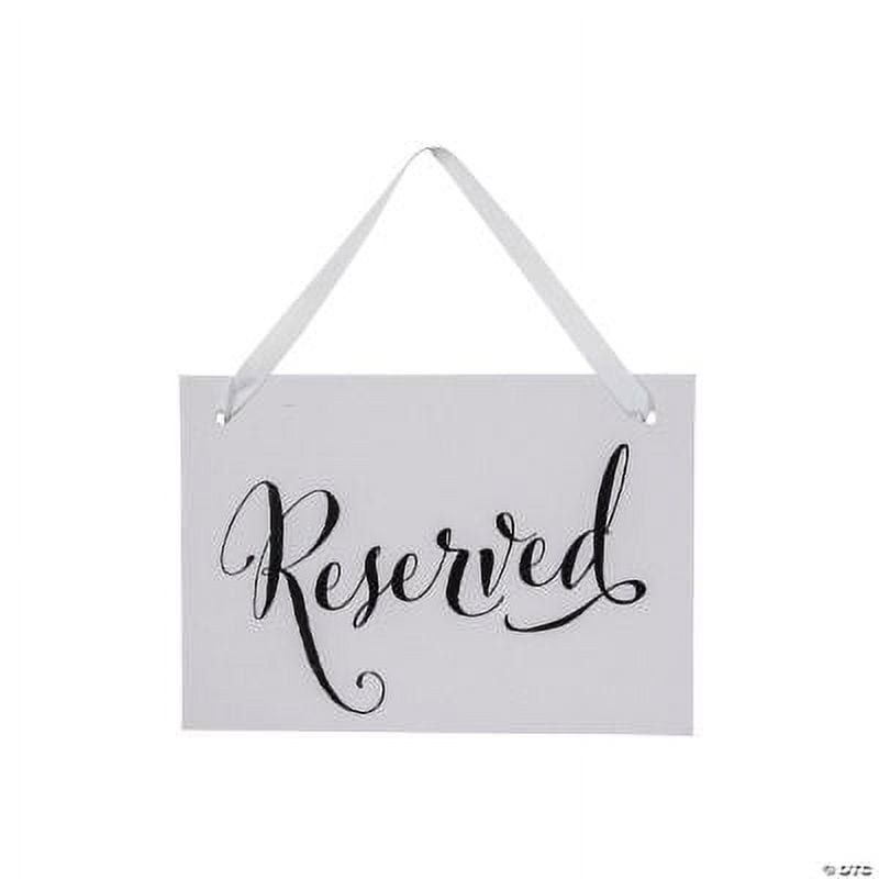 Minimal Reserved Chair Sign, Birthday, Party Decor, 1 Piece - Walmart.com