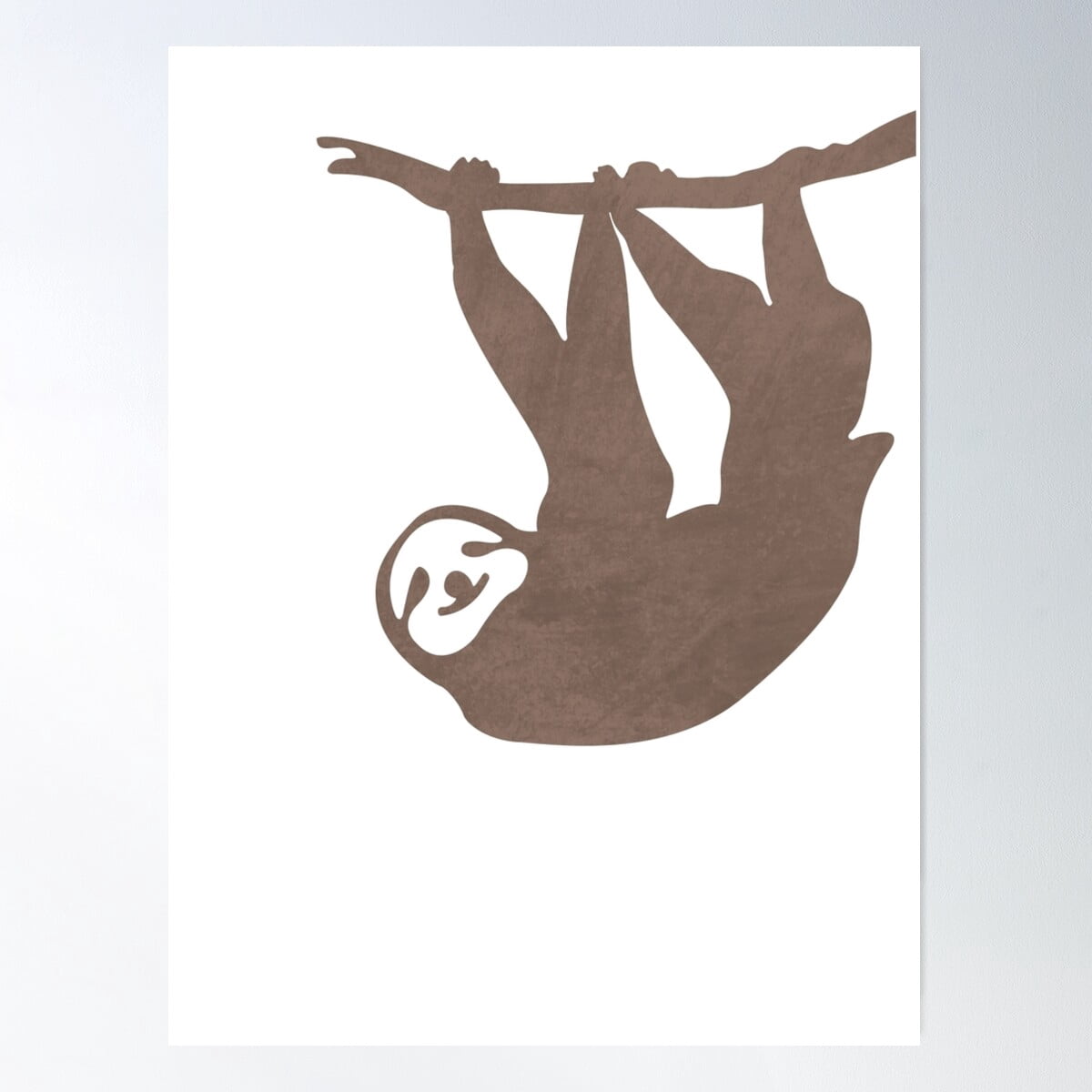 Minimal Sloth Silhouette - Scandinavian Nursery Decor - Animal Friends ...