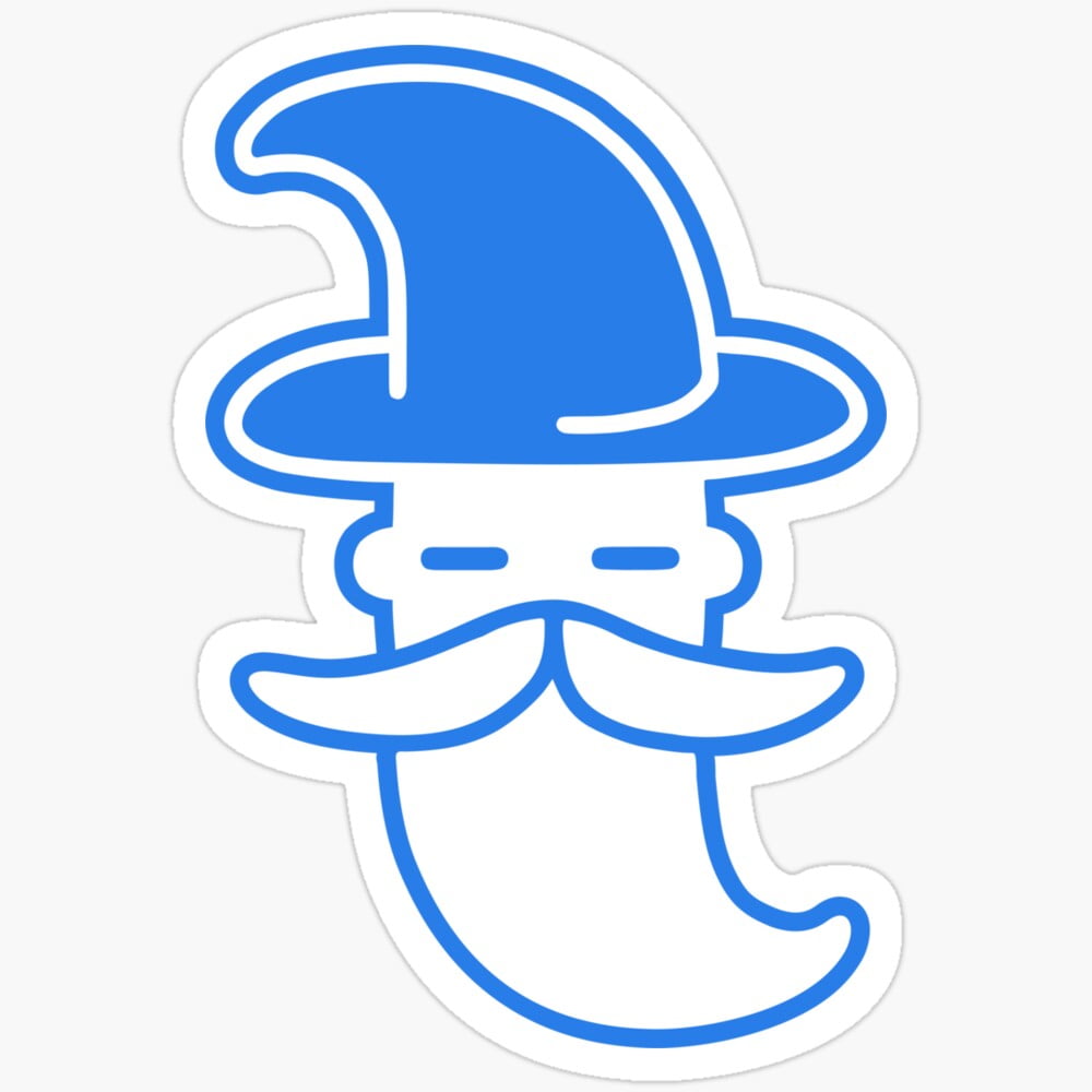 Minimal Wizard Sticker Phone Decal Water Bottle Stickers Car Decals ...