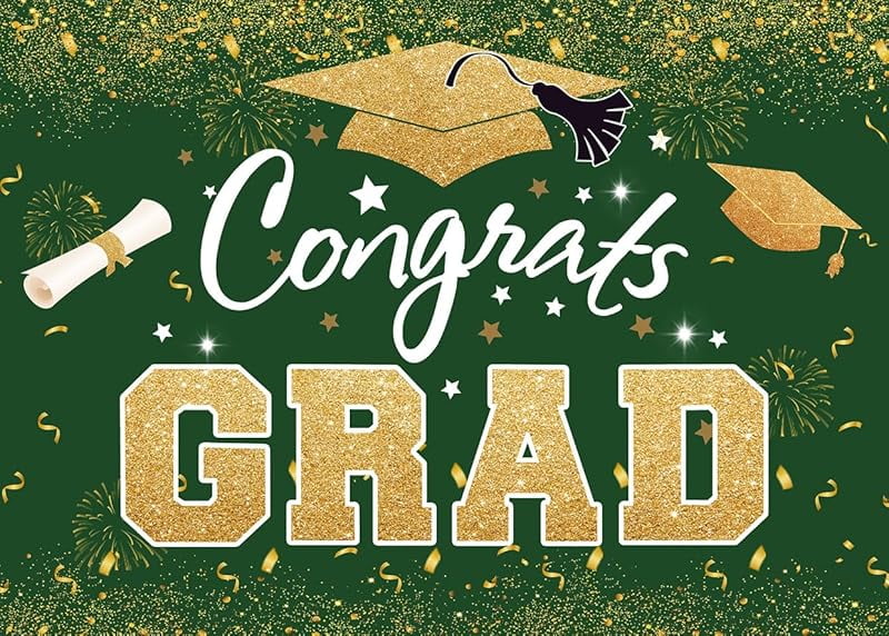 Minimalism Congrats Grad Backdrop Graduation Photography Background ...