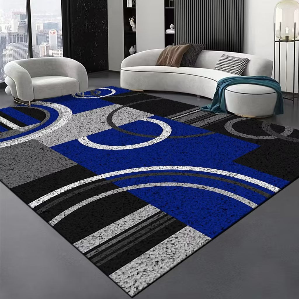Minimalism Geometry Carpet Living Room Household Luxury Grey Bedroom ...
