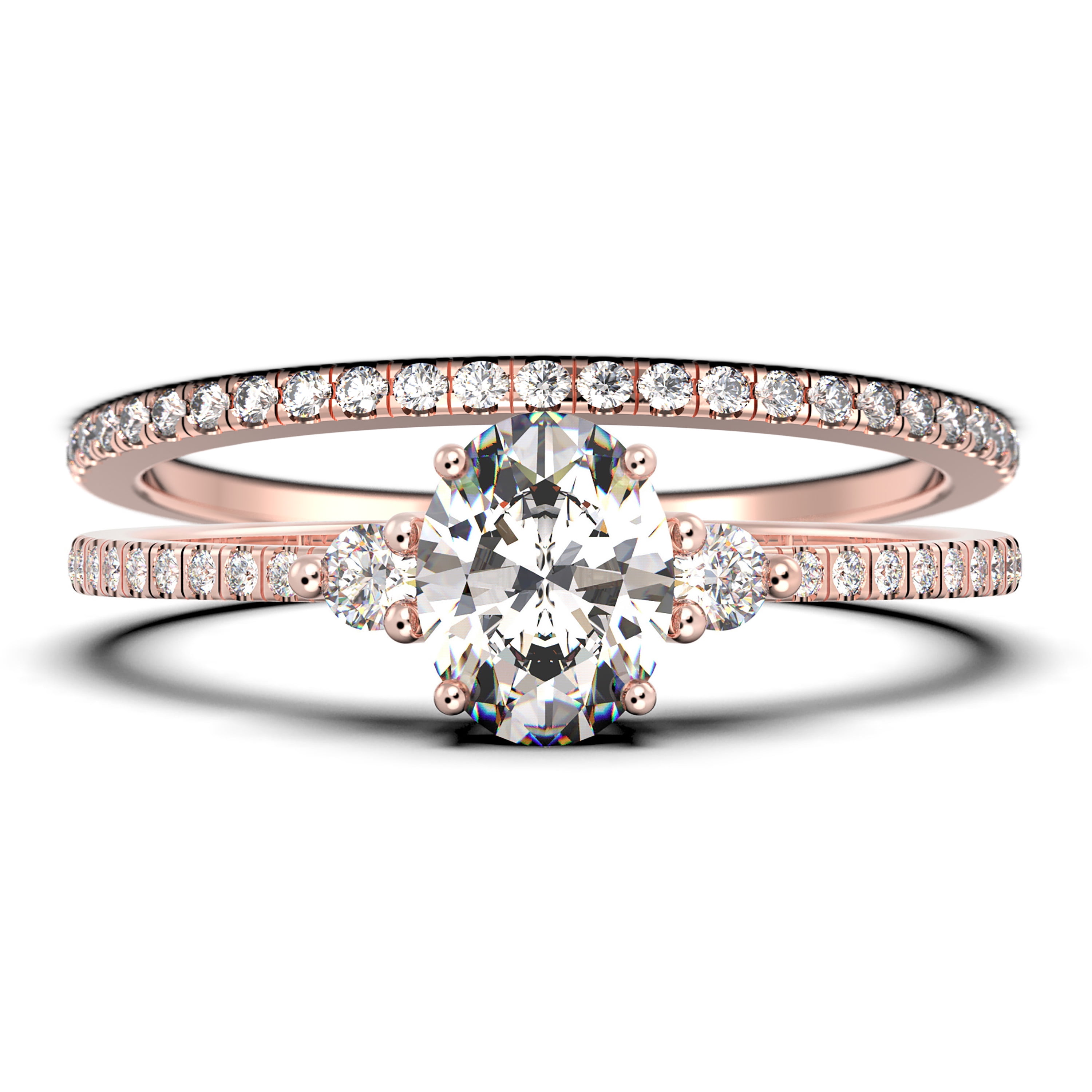 Minimalist 2.00 Carat Oval Cut Simplistic Diamond Moissanite Engagement ...