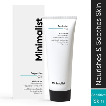 Minimalist 3% Sepicalm With Oats Face Moisturizer Cream for Sensitive ...