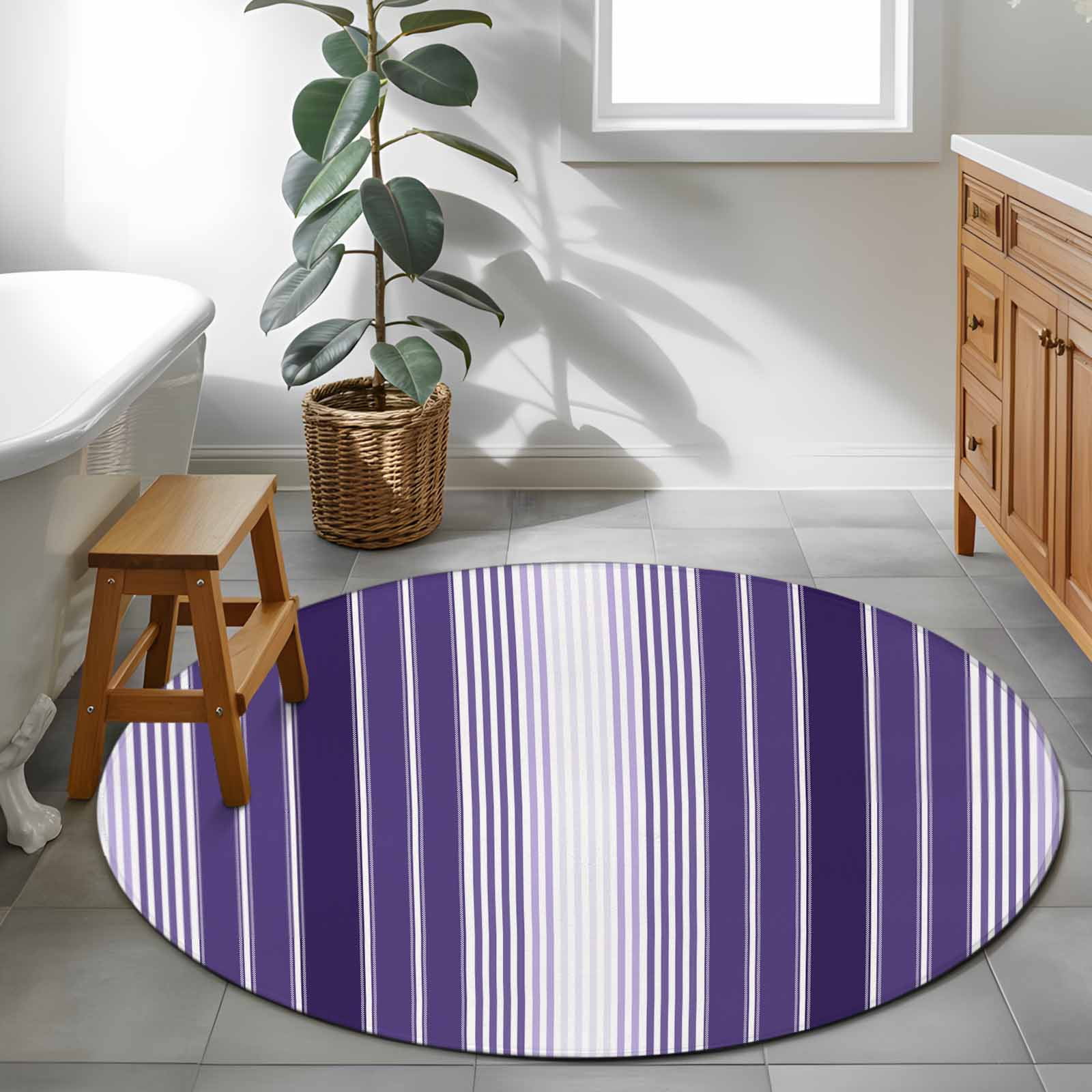 Minimalist 4ft Round Rug for Cozy Reading Nook Home Office Chair Area ...