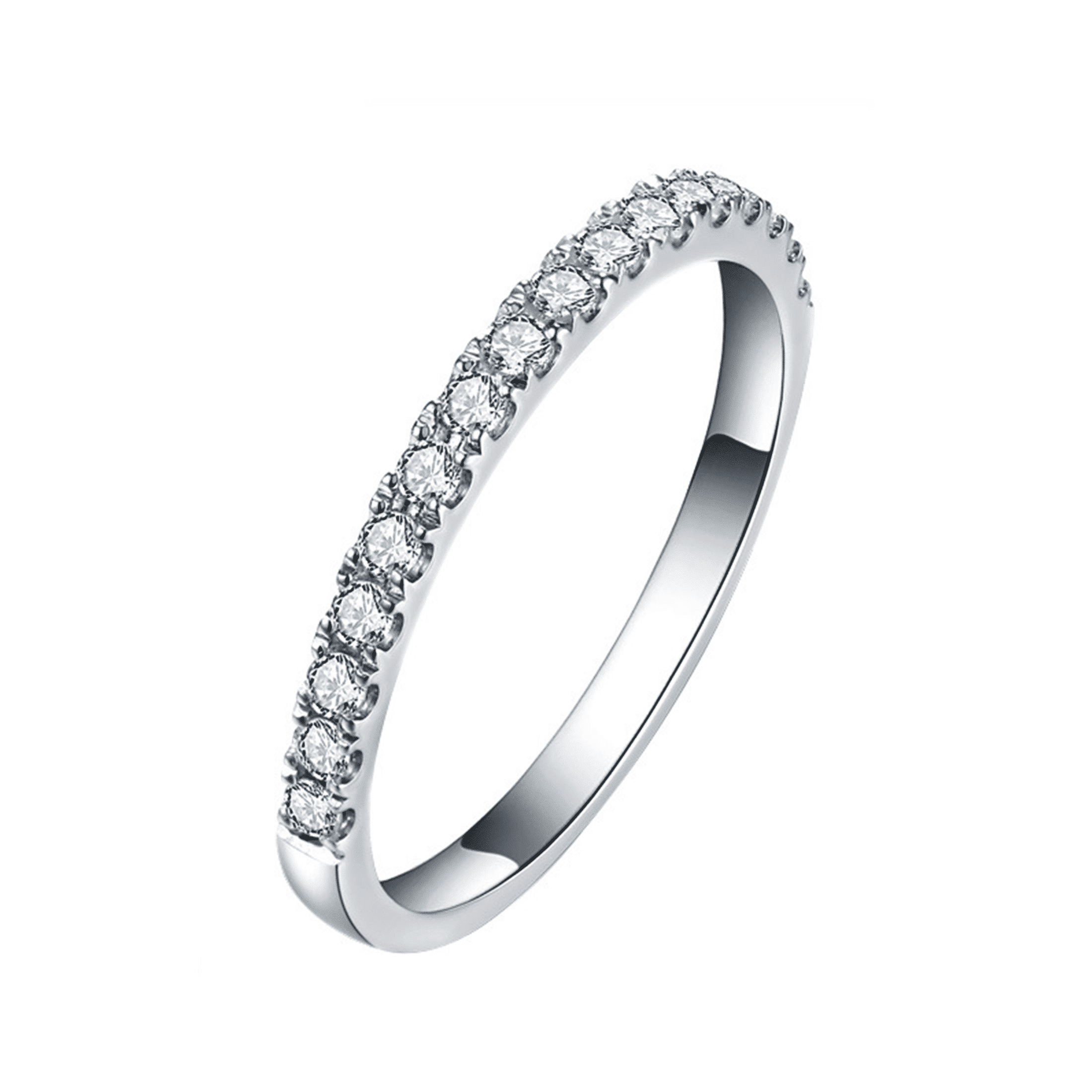 Minimalist 925 Sterling Silver Moissanite Ring | Aesthetic Ins - Style Diamond - like Statement ...