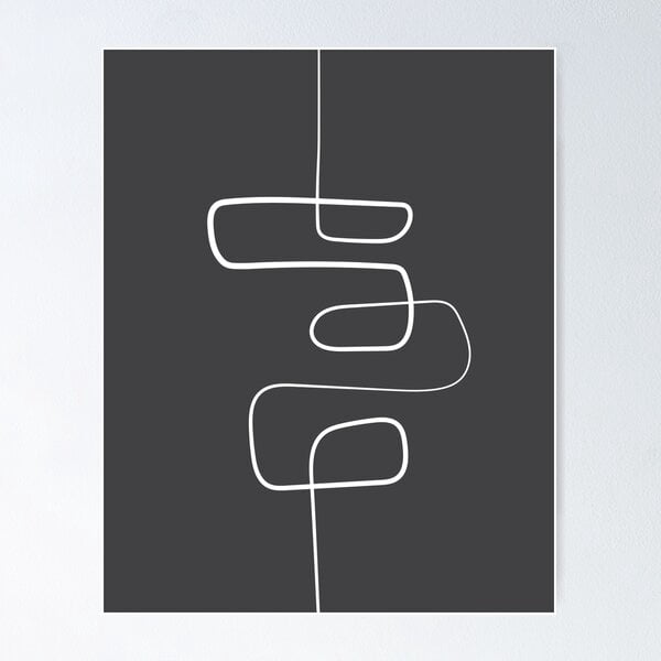 Minimalist Abstract Line Art 03-01 Poster Wall Art, Modern Wall Decor ...