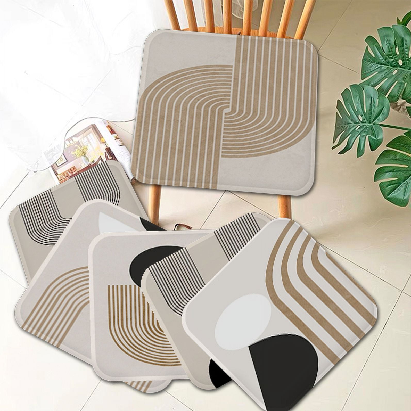 Minimalist Abstract Line Picture European Seat Cushion Office Dining ...