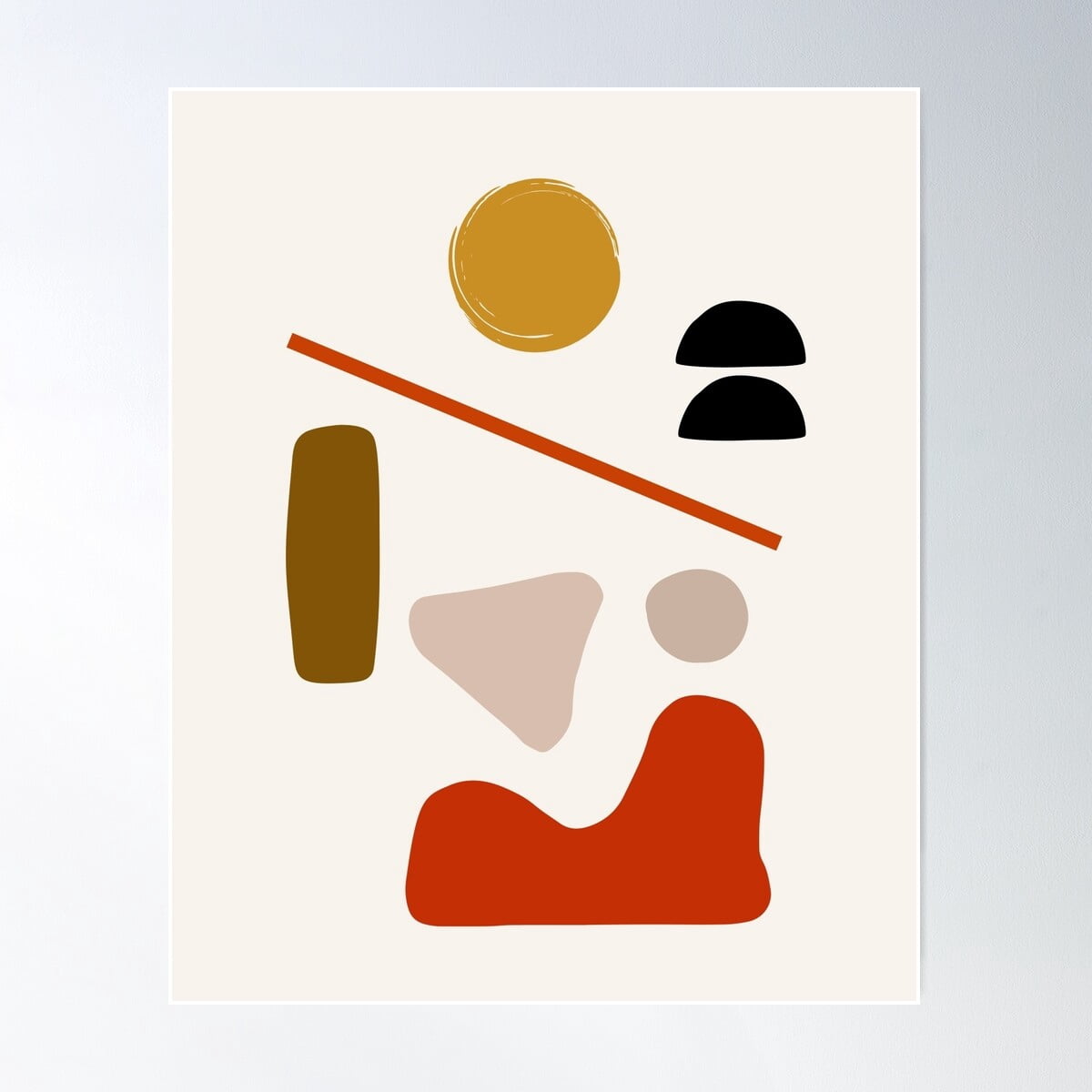 Minimalist Abstract Modern Contemporary Nordic Scandinavian Mid Century ...