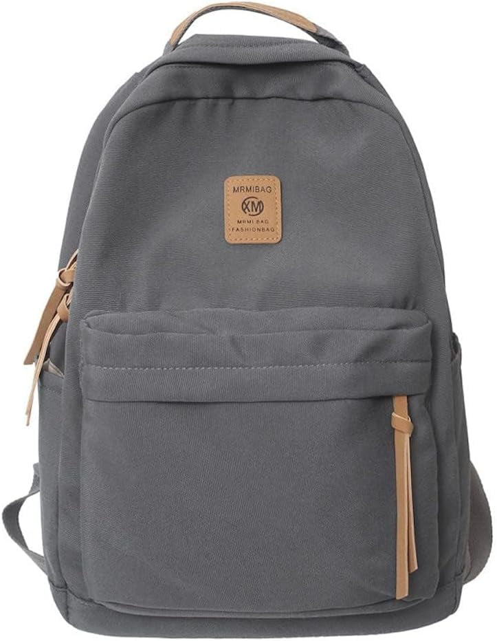 Minimalist Aesthetic Backpack Solid Preppy Backpack Light Academia ...